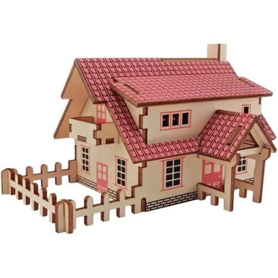Maison Puzzle En Bois Puzzles 3-D Puzzles 3D Puzzle Pour Enfants 3D ...