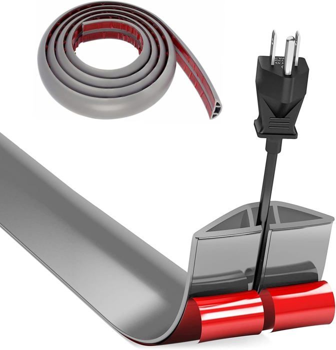 1M X 3Cm Cache Cable Sol, Petit Canal De Câble Flexible, Goulotte Passe ...