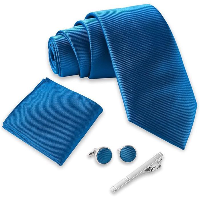 Cravate Homme - avec mouchoirs de poche boutons de manchette et Pinces ...