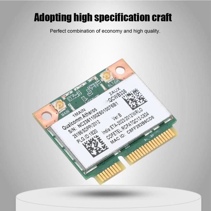 Qualcomm Atheros AR9565 QCWB335 150M Mini PCI-E Carte Réseau Sans Fil ...