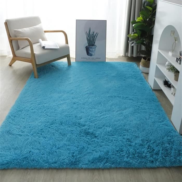 Tapis Rectangle À Poils Longs Doux Et Moelleux, Tapis Décoratif ...