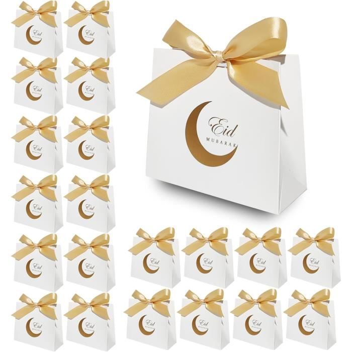 Boîte Cadeau Pour Le Ramadan - Or Blanc - Boîtes Cadeaux Pour L'Aïd ...