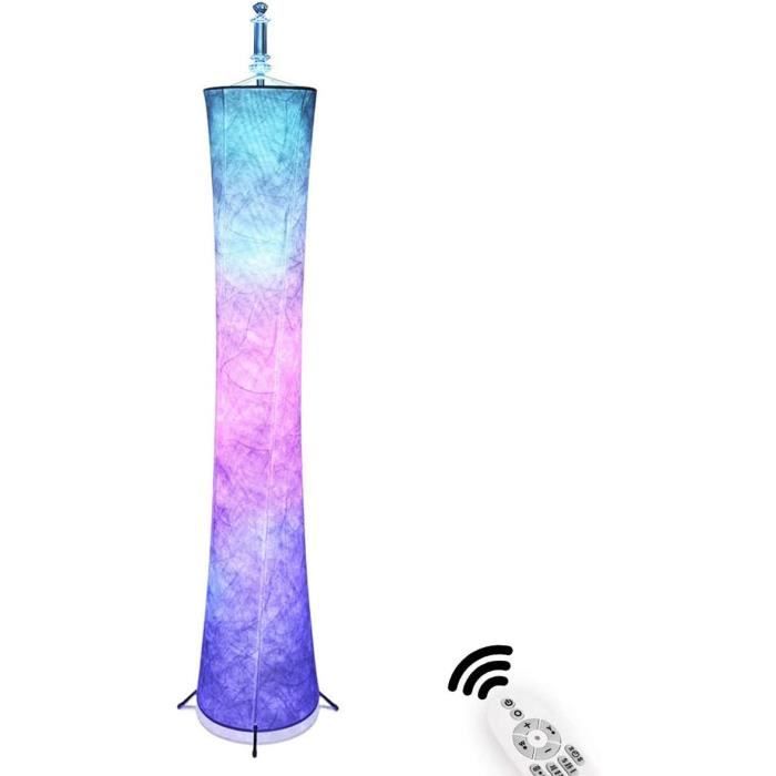 LIWI-LED Lampadaire Angle RGB Lampadaire sur Pied Salon avec Télécommande Luminosité Réglable ...