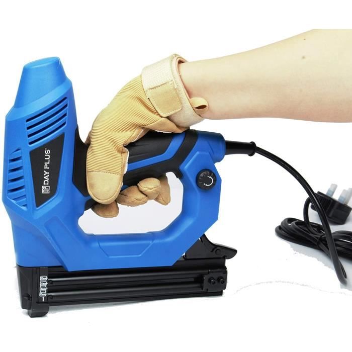 Kit d'agrafeuse électrique avec agrafes et clous pour tapisserie d ...