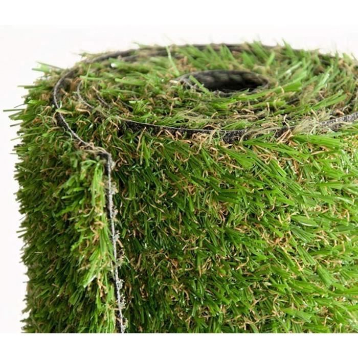 Gazon artificiel - Excellent drainage de l'eau - Robuste & UV Stable (Cambridge (Hauteur: 25mm ...
