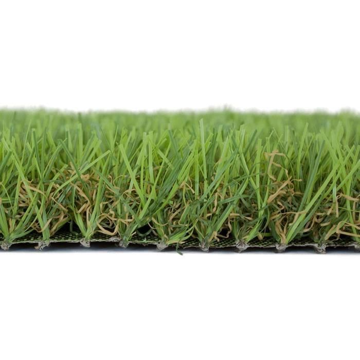 Taille synthétique de pile de la pelouse 20mm de fausse herbe artificielle, gazon faux d'herbe ...