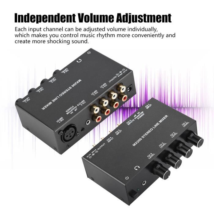 Garosa table de mixage karaoké Mini mixeur karaoké à réduction de bruit ...