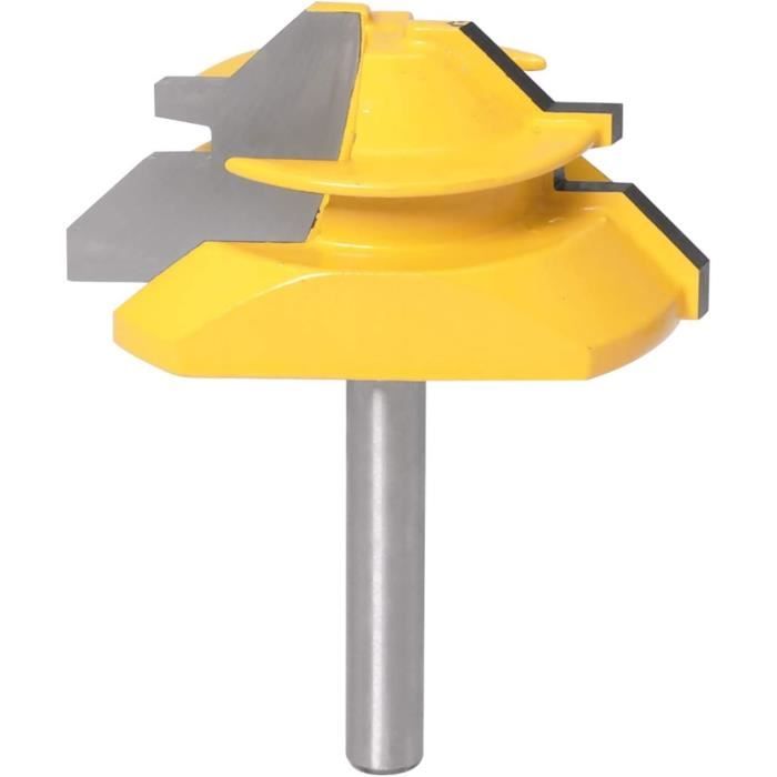 45 Degrés Lock Mitre Router Bit 1-4 Inch 6,35Mm, Fraise À Bois, Fraise À Rainurer, Tenon Joint ...