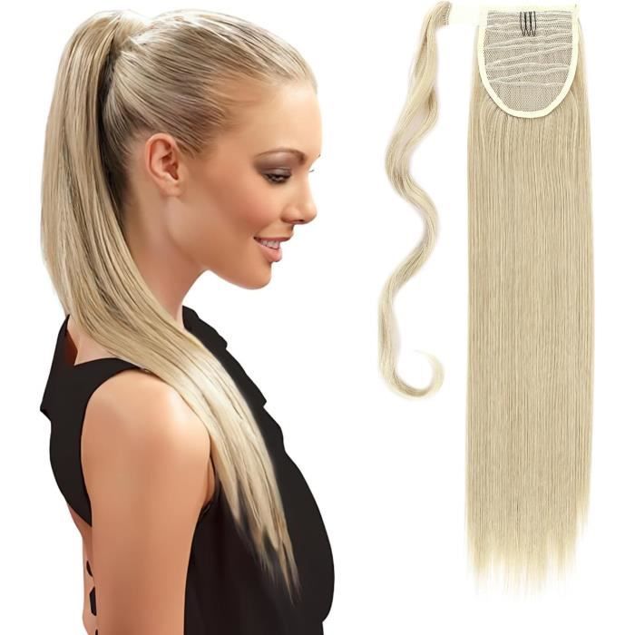 Longue Wrap Around Ponytail Postiche Extension A Clip Cheveux Naturel ...