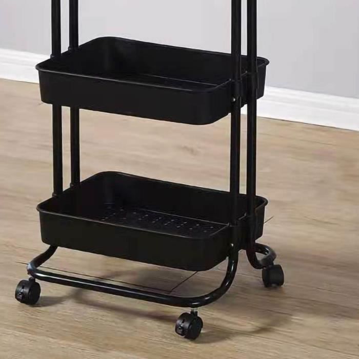 Chariot Roulant Utilitaire - DRFEIFY - DR020 - 3 Niveaux - Plastique et ...