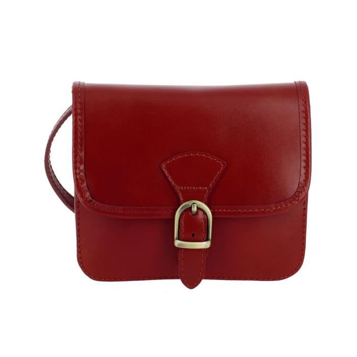 Petit Sac bandoulière en Cuir Maries, rouge Petit sac Rouge - Cdiscount ...
