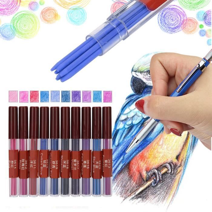 Mines de crayons Recharges de mine de couleur 2,0 mm, 10 mines de ...