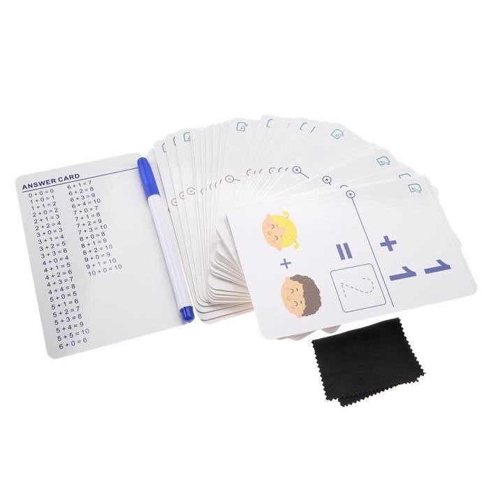 Fydun Cartes d'apprentissage Les enfants écrivent et essuient des ...