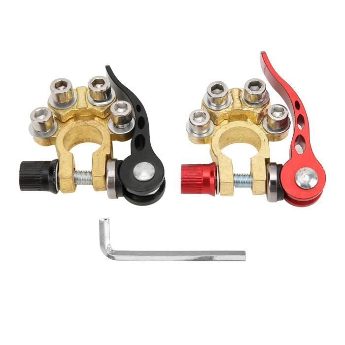 Garosa Connecteurs de borne de batterie Bornes de Batterie, 2 Pièces Bornes de Batterie ...