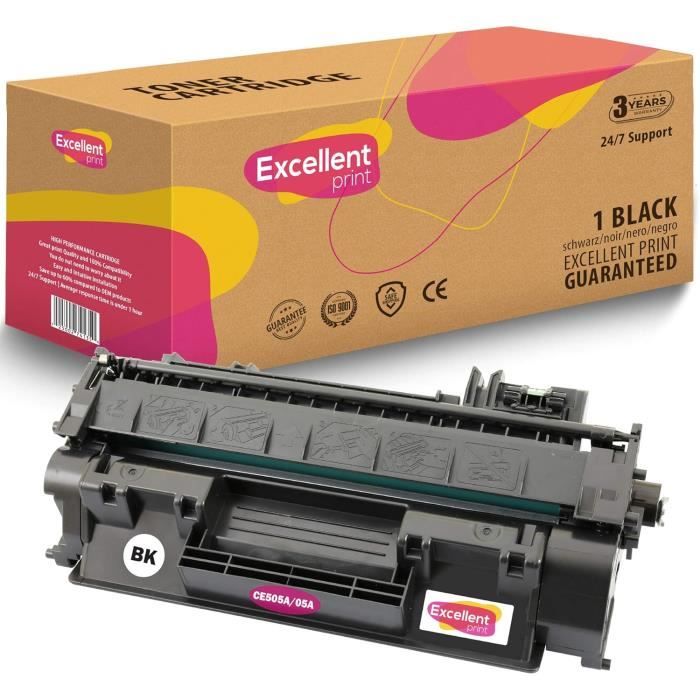 Cartouche Toner Noir Haut Rendement pour HP LaserJet Canon i-SENSYS ...