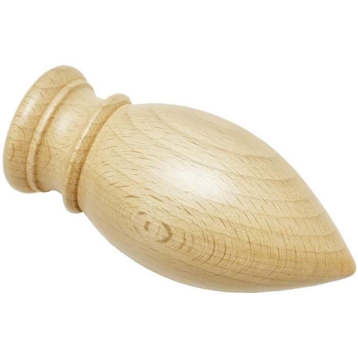 Embout Pour Tringle A Rideau Cartouche X Bois Hêtre Rideaux - Cdiscount ...