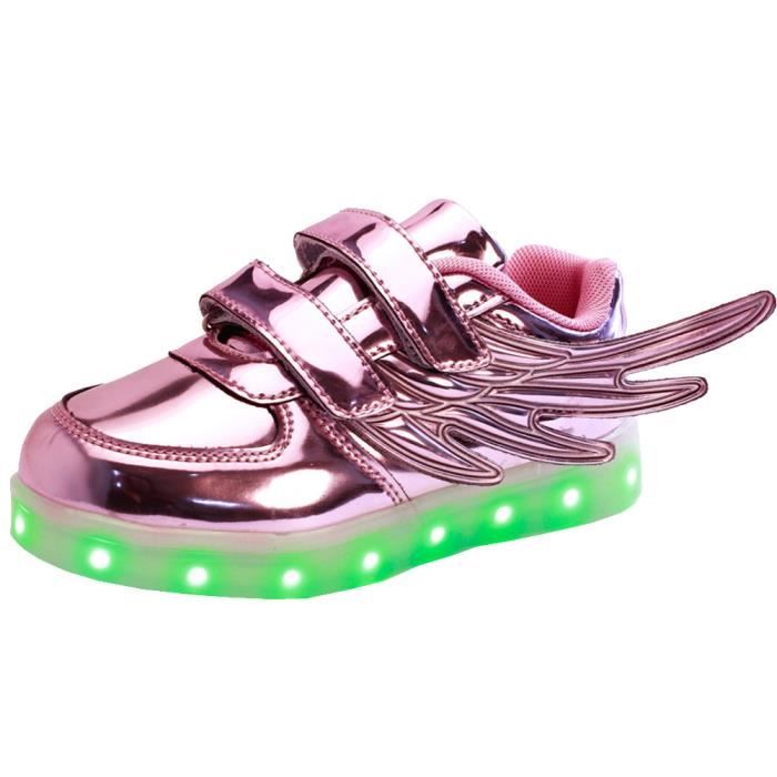 UDreamTime Enfants LED clignotante Baskets Chau... Pourpre - Cdiscount ...