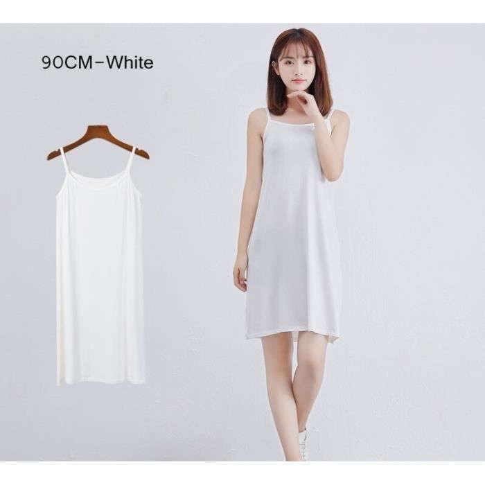 Ensemble de lingerie,Robe en Modal à Bretelles Spaghetti pour Femme ...