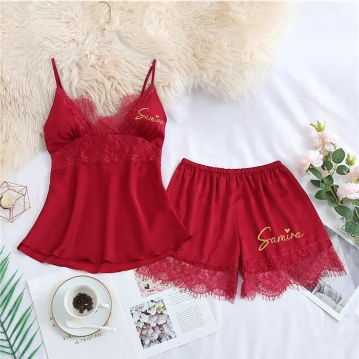 Pyjama Kimono Avec Noms Personnalis s Peignoir De Mari e Robe De