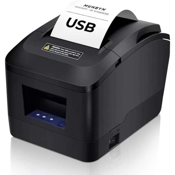 MUNBYN USB Imprimante de Reçus Thermique 80mm - Cdiscount Informatique