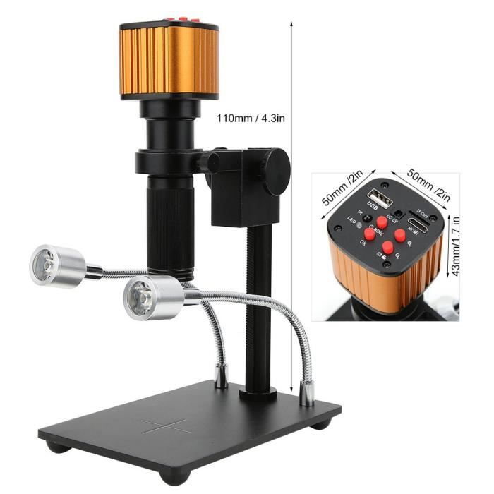 Microscope Industriel 16Mp Haute Définition Complète 1080P Hdmi Usb ...