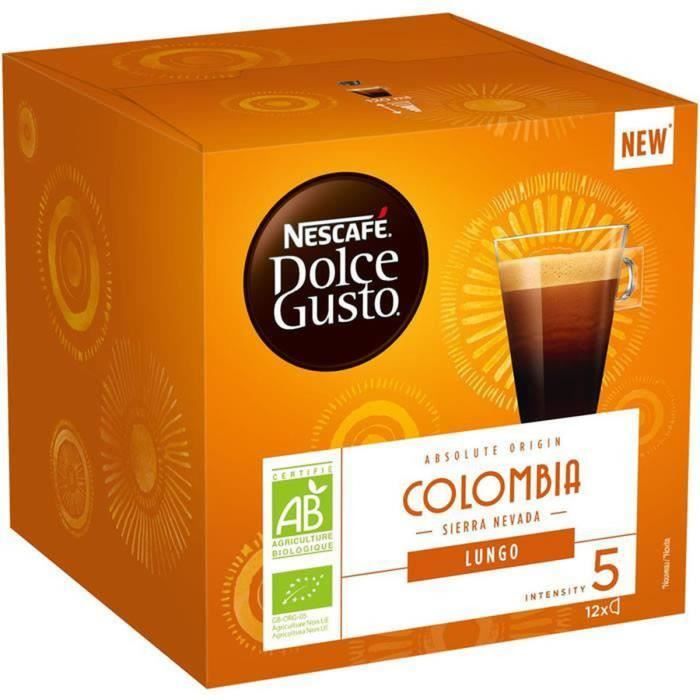 LOT DE 4 - NESCAFE DOLCE GUSTO - Bio Colombia Lungo Colombie - boite de ...