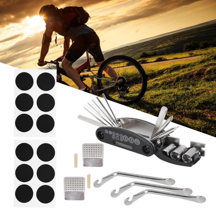 Kit de Réparation de Pneu de Vélo 16 en 1 OMABETA - Outil de Réparation ...