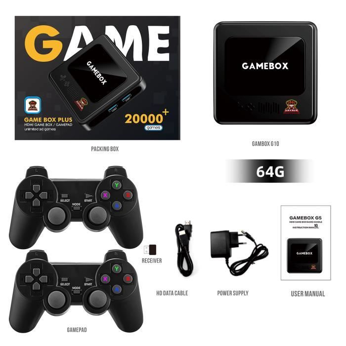 Manette PRUMYA Console de jeu vidéo rétro G10 boîte de jeu double ...