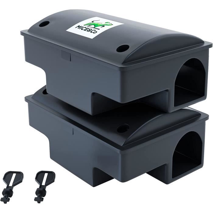 MiceCo Boîte Appat Rats et Souris – Piège à Rats Professionnel ...