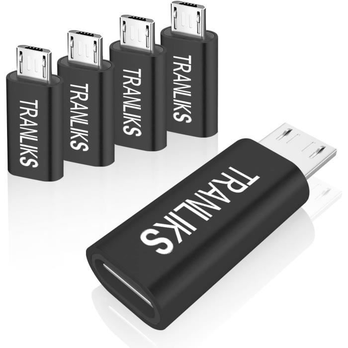 Adaptateur Micro Usb Vers Usb C, (Lot De 5) Adaptateur Usb Type C ...