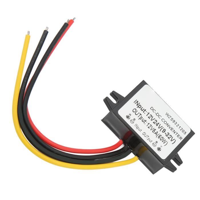 Régulateur de tension CC à CC - VBESTLIFE - 12V 24V - Coque en aluminium - Étanchéité IP67 - 5A ...