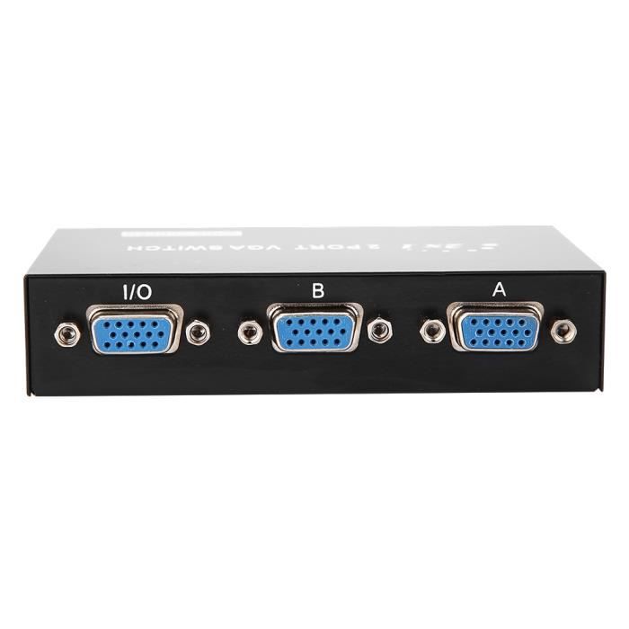 Moniteur VGA Switch 2 en 1 VGA Switcher, VGA Splitter, pour ordinateur ...