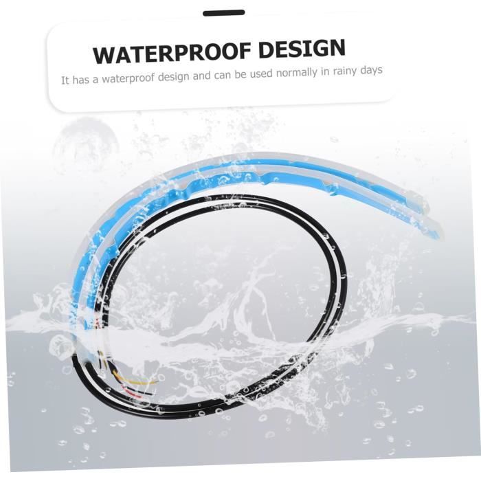 12 Pièces Balade De Jour Flexible Dirigé Bande De Phare Flexible ...