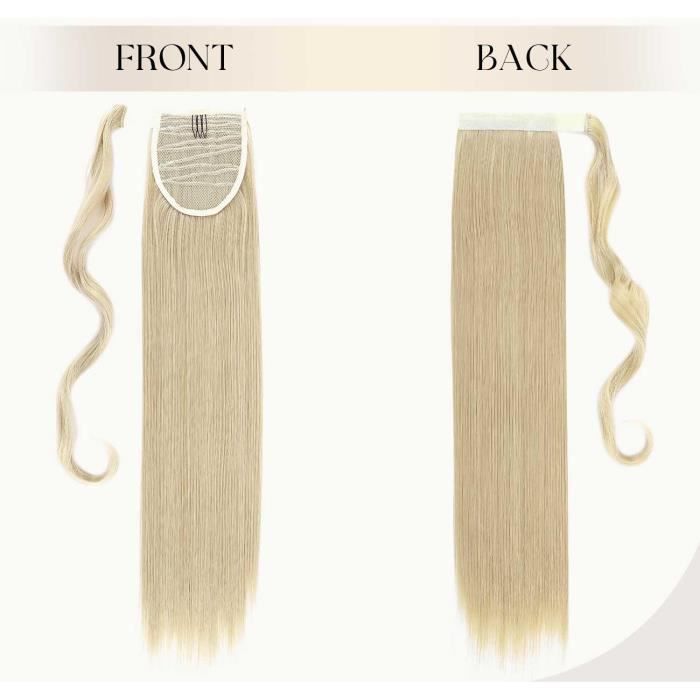 Longue Wrap Around Ponytail Postiche Extension A Clip Cheveux Naturel ...