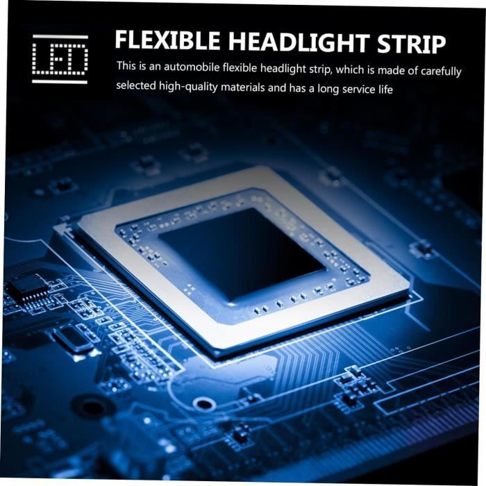 12 Pièces Balade De Jour Flexible Dirigé Bande De Phare Flexible ...