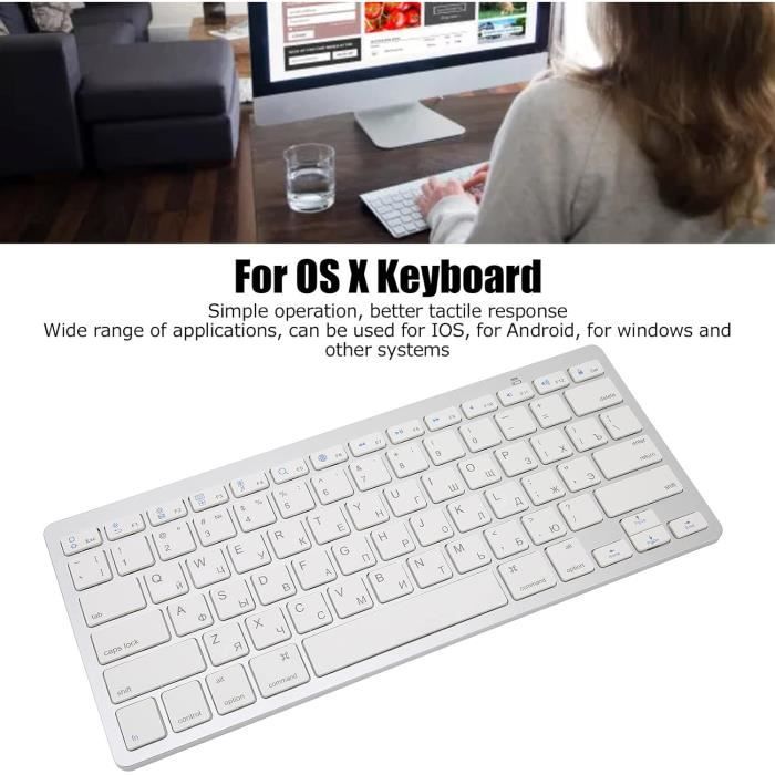 Mini Clavier Bluetooth, Clavier Sans Fil Ultra Mince Et Compact À 78 ...
