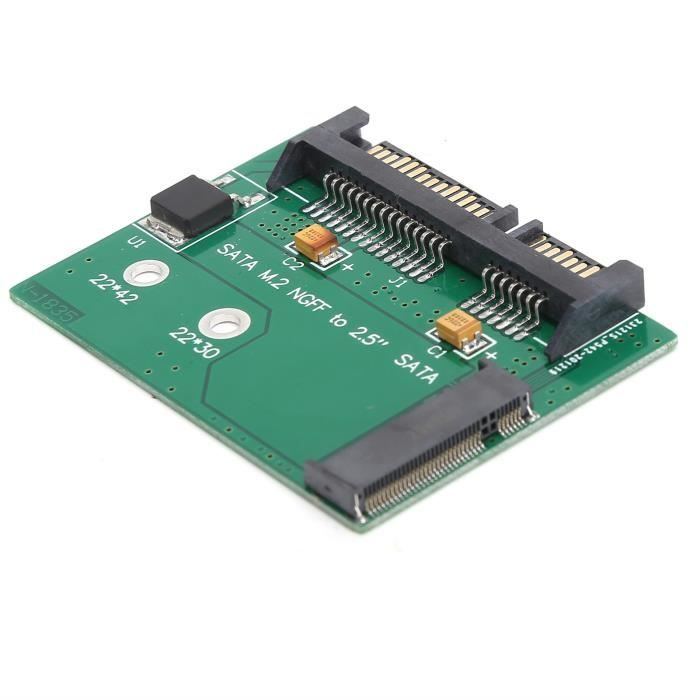 Carte Adaptateur M.2 NGFF SSD Vers 2.5 Pouces SATA3 Carte SSD Convertisseur - Cdiscount Informatique