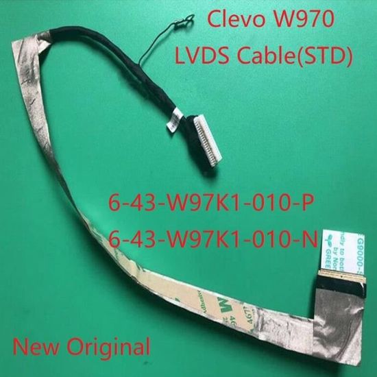 Clevo – câble LVDS (STD) W970 pour ordinateur portable, livraison gratuite, nouveau et Original ...