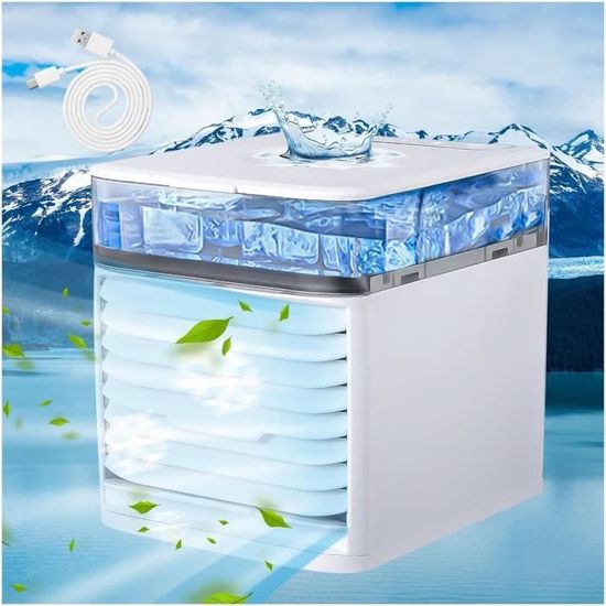 Climatiseur Portable Silencieux, Portatif 4-En-1 Climatiseur D Air - Créez Votre Zone De ...