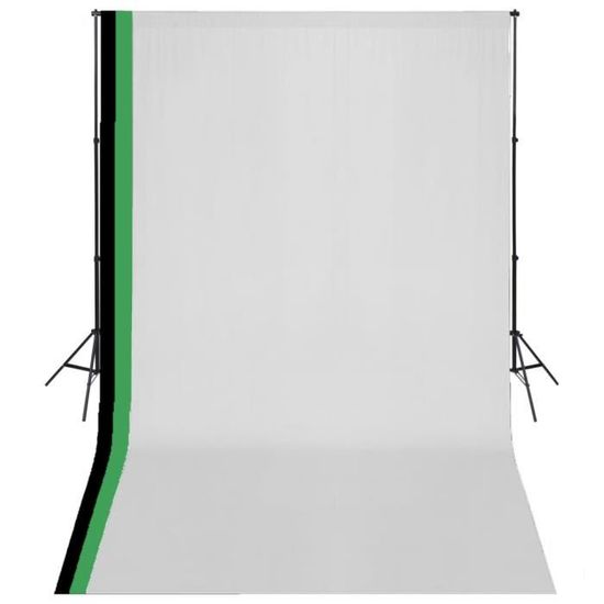 Kit de studio photo ZHI - DIOCHE - 3 toiles de fond réglables Coton 3x5 ...