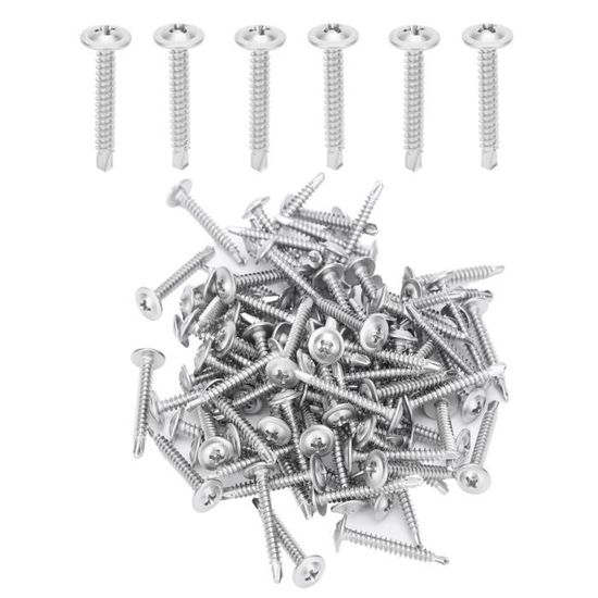 Vis autotaraudeuse - EJ.LIFE - M4.2x32mm - Acier inoxydable - Résistante à la rouille - 5 sacs ...