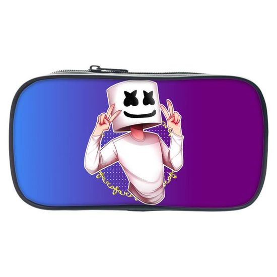 Trousse Scolaire - SHLK - Marshmello DJ - Tissu Oxford - Zippée - Mixte ...