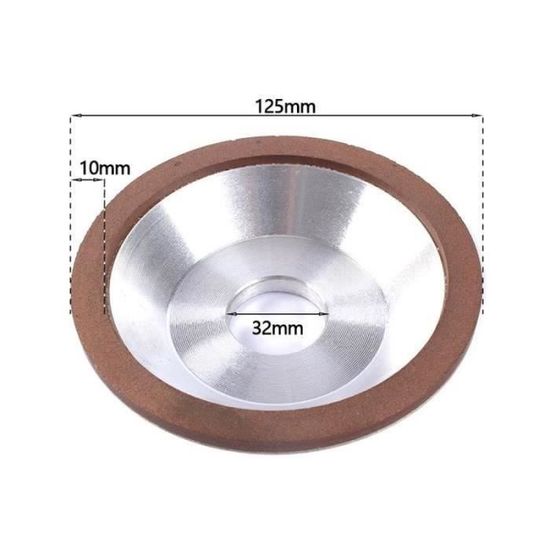 MEULE D'AFFUTAGE 125x32x32x10x3mm-320 -Disques de coupe circulaire en ...