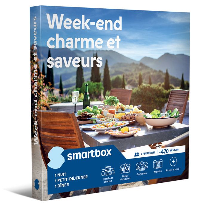 Coffret Cadeau SMARTBOX - Week-end charme et saveurs - 1 nuit, 1 petit ...