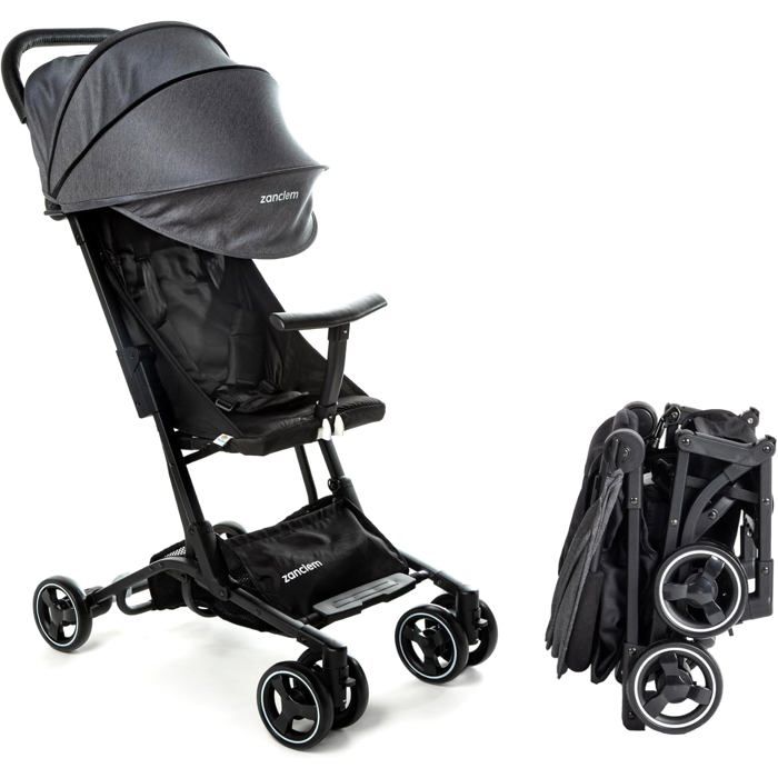 Poussette Canne Compacte Zanclem Ultra-Légère 0-36kg Pliable Voyage ...