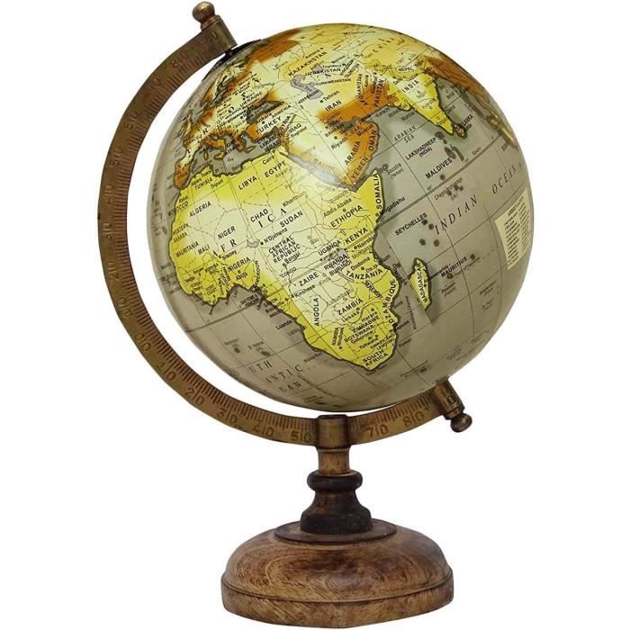 Globe Terrestre En Rotation Monde Globes Terrestres Géographie Simple ...