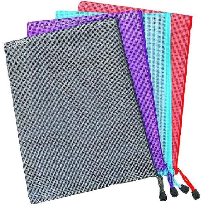 Lot De 4 Sacs For Dossiers En Papier, Porte-Documents A4 À Fermeture ...