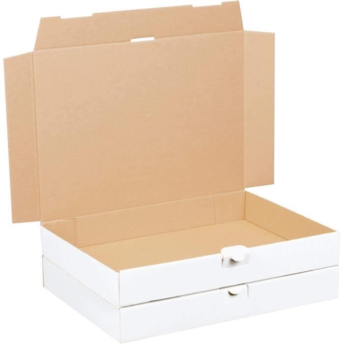 Maxibrief Lot de 50 cartons d'expédition Blanc Format A4 350 x 250 x 50 ...