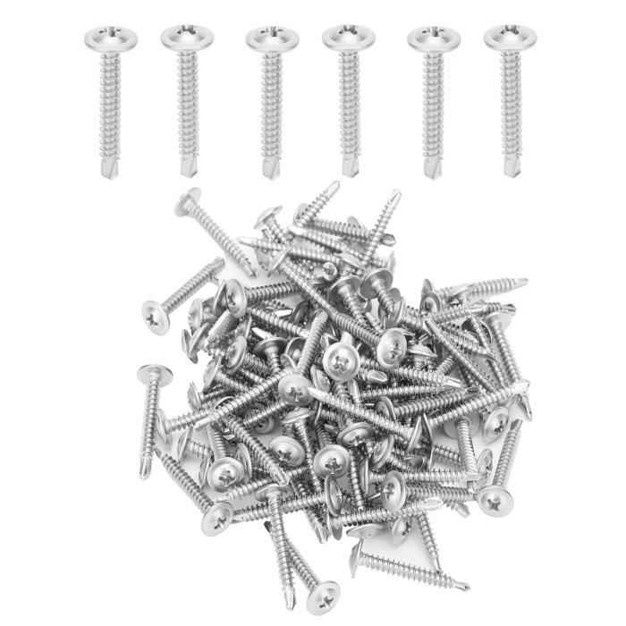 Vis autotaraudeuse - EJ.LIFE - M4.2x32mm - Acier inoxydable - Résistante à la rouille - 5 sacs ...