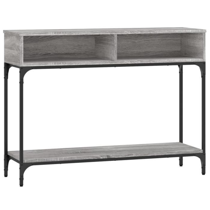 TABLE CONSOLE - CONSOLE EXTENSIBLE - BAO Table console sonoma gris ...
